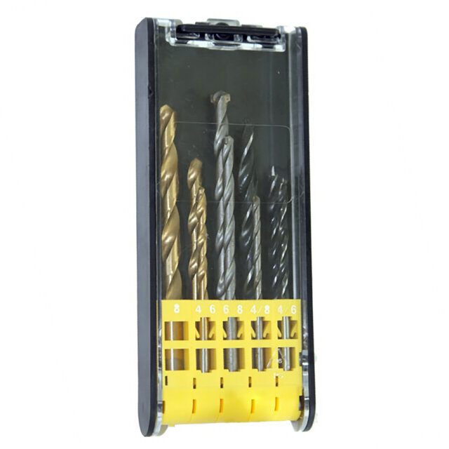 UGO LOKS набор сверл по бетону и дереву 9 шт для дрели с ударным режимом и рабочей частью