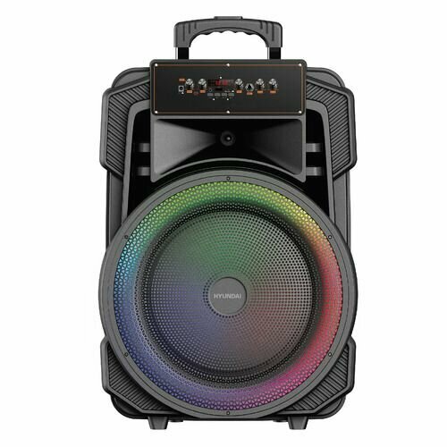Музыкальный центр Hyundai H-MC1295, 35Вт, с караоке, с микрофоном, Bluetooth, FM, USB, micro SD, черный,