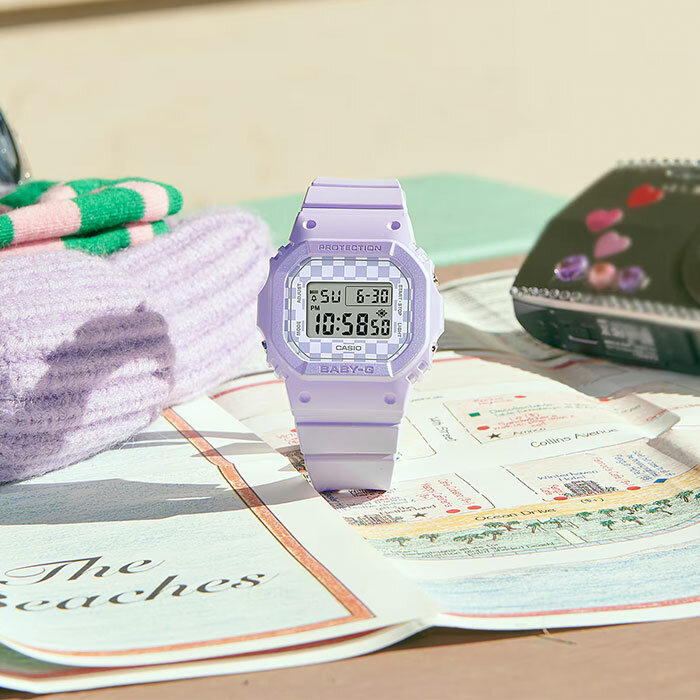 Наручные часы CASIO Baby-G, фиолетовый — фото 1