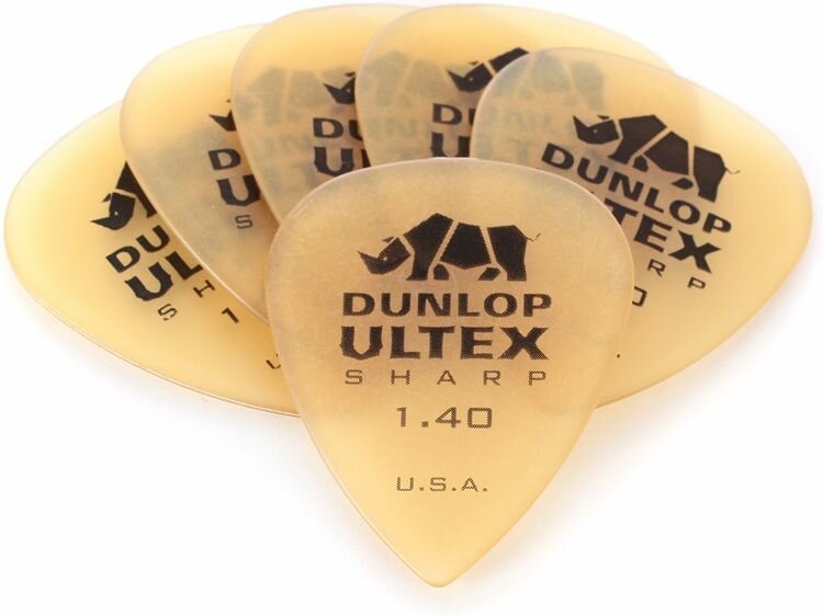 DUNLOP ULTEX SHARP медиаторы USA 1.40mm, упаковка 3 шт.