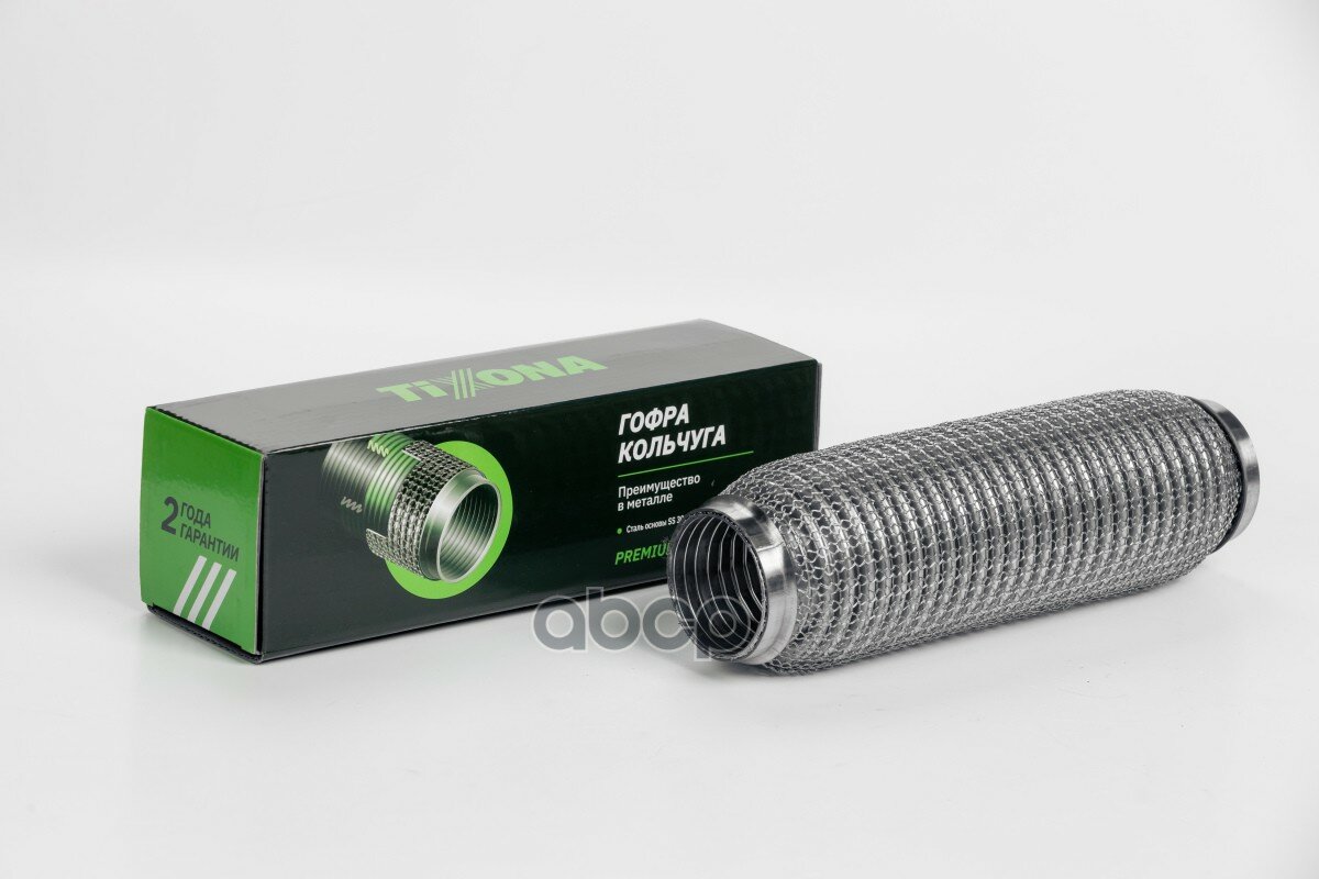 Гофра Кольчуга 50/250 (AISI 304 wire mesh, interlock) Tixona арт. P50250WM