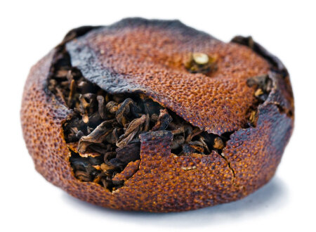 Чай китайский элитный Пуэр в мандарине small 100гр.