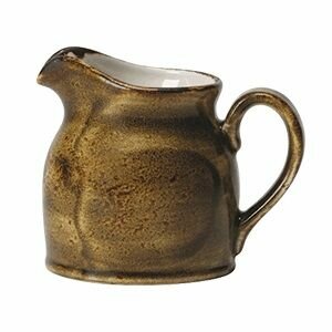 Молочник фарфоровый "Крафт" 185мл коричневый