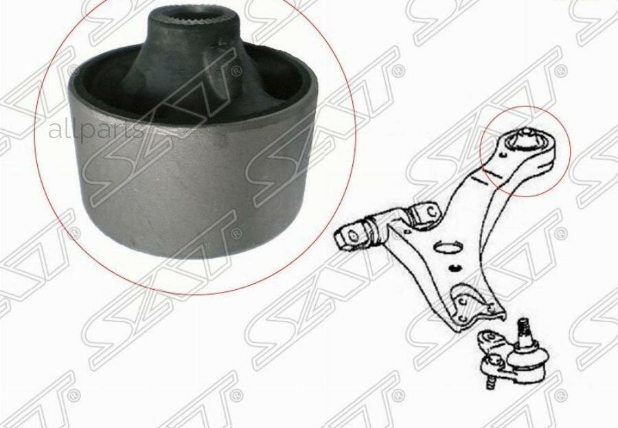 SAT ST-48655-33050 Сайлентблок рычага Toyota Camry (XV30, XV40, XV50) 01-18 / Harrier 03-13