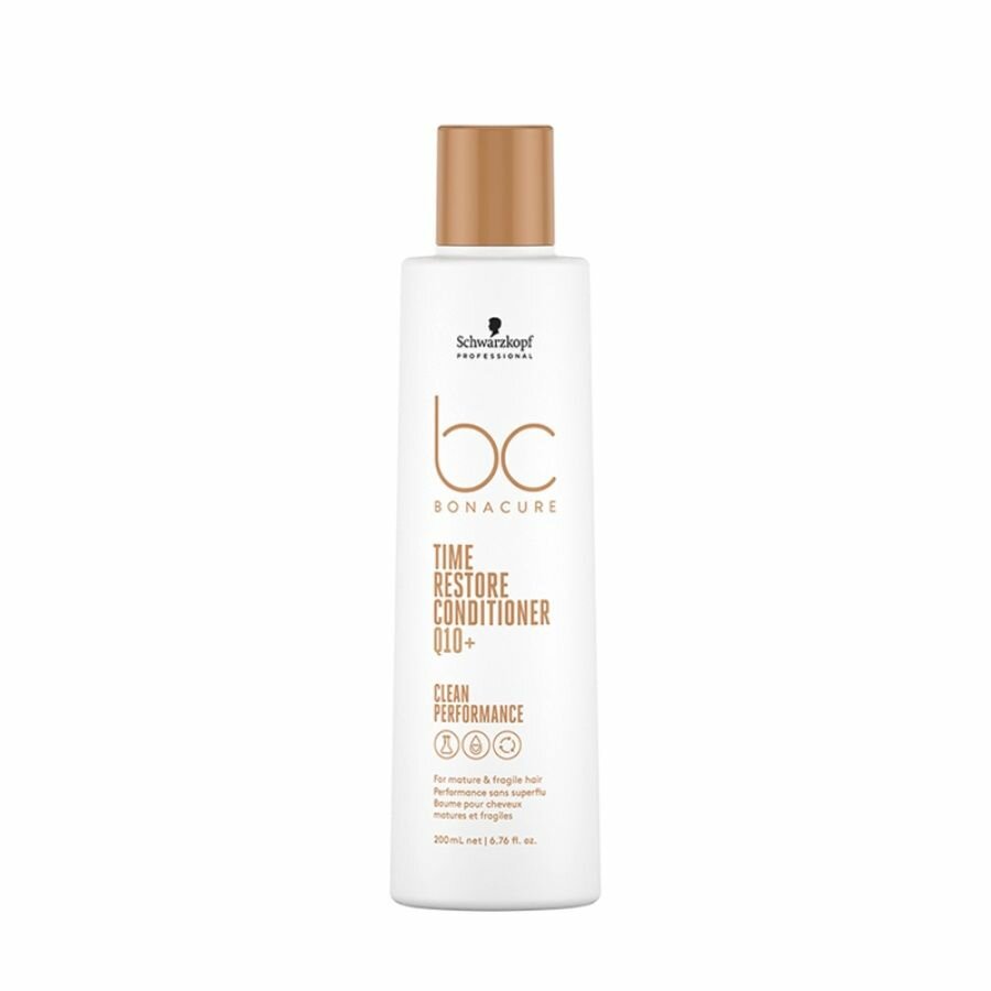 Schwarzkopf Professional Кондиционер смягчающий Bonacure Q10+ Time Restore для зрелых и длинных волос, 200 мл