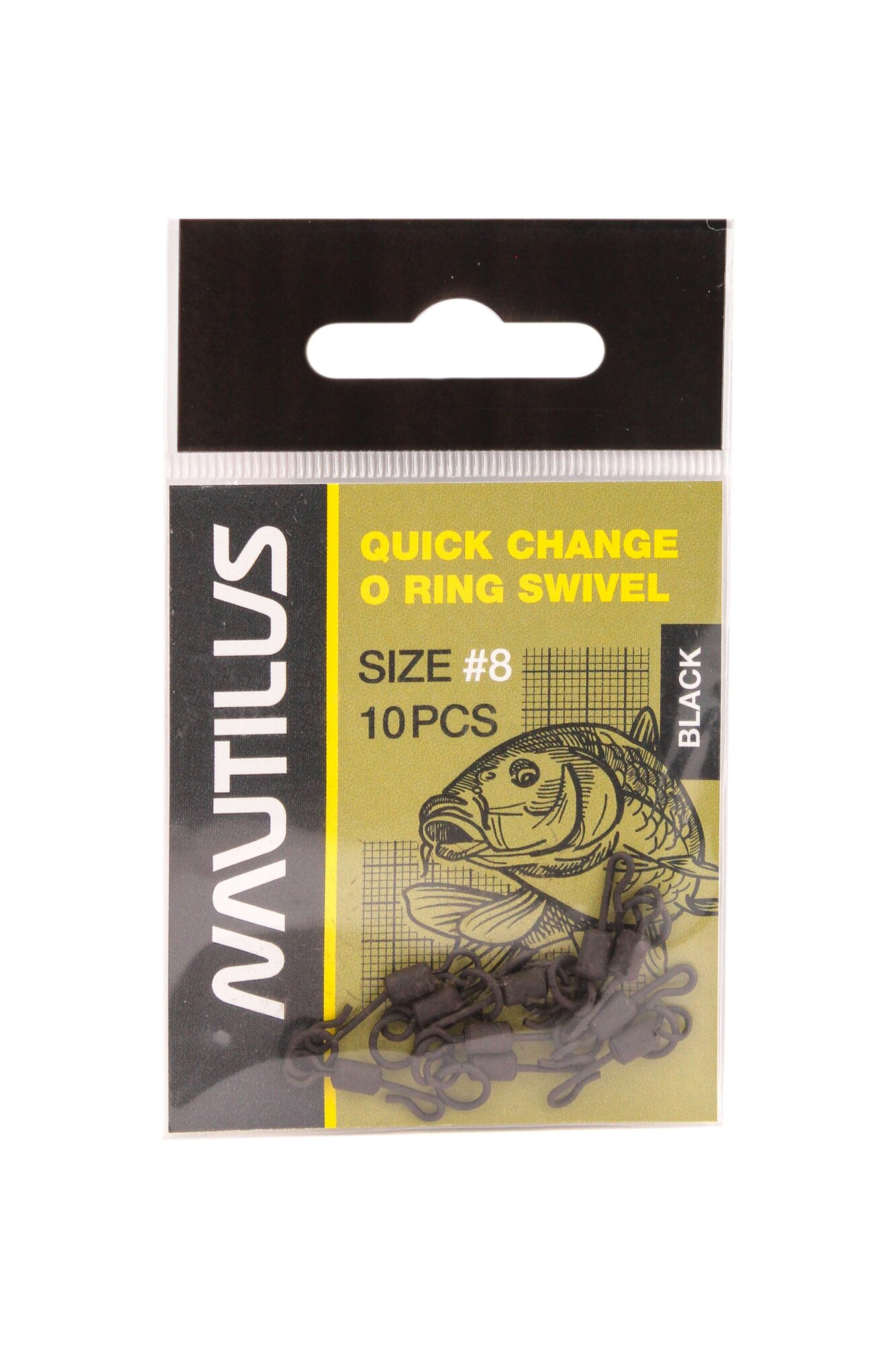 Nautilus Быстросъемный вертлюг Quick Change O-Ring Swivel №8 для морской и спиннинговой рыбалки