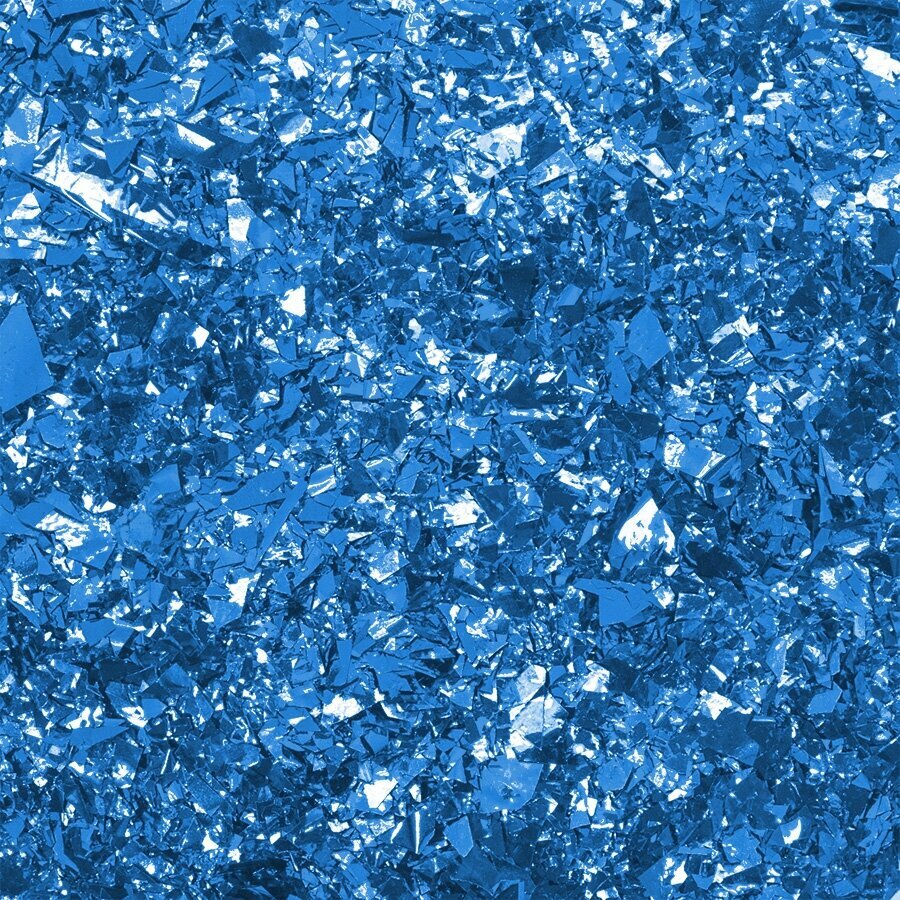 Конфетти дробленые Ярко-голубой, Металлик, 20 г.