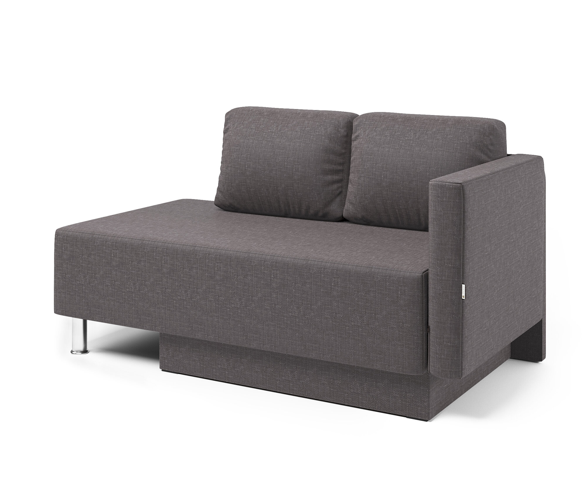 Диван кушетка Леон, угол правый, рогожка латте