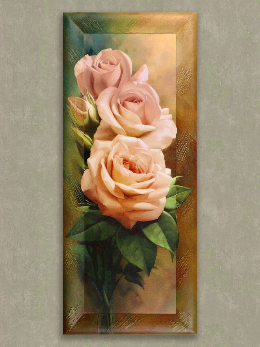 Картина на стену для интерьера Декарт настенный декор панно в раме багете в гостиную ванную детскую для офиса лофт пейзаж абстракция