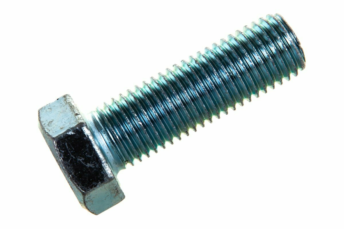Стройбат оцинкованные болты DIN 933 М16х50, 15 шт. с резьбой 50 мм 2630081/272641