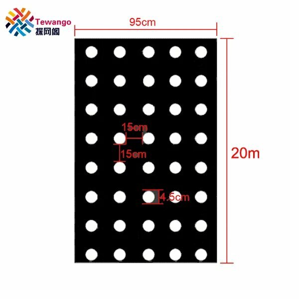 Мульчирующая пленка Tewango 0,95х10/20/50 м 0.95x20m with holes