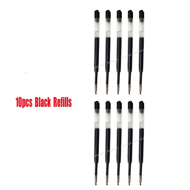 Гелевые ручки Never Sign 0,5 мм Черный, 10pcs Black Refills