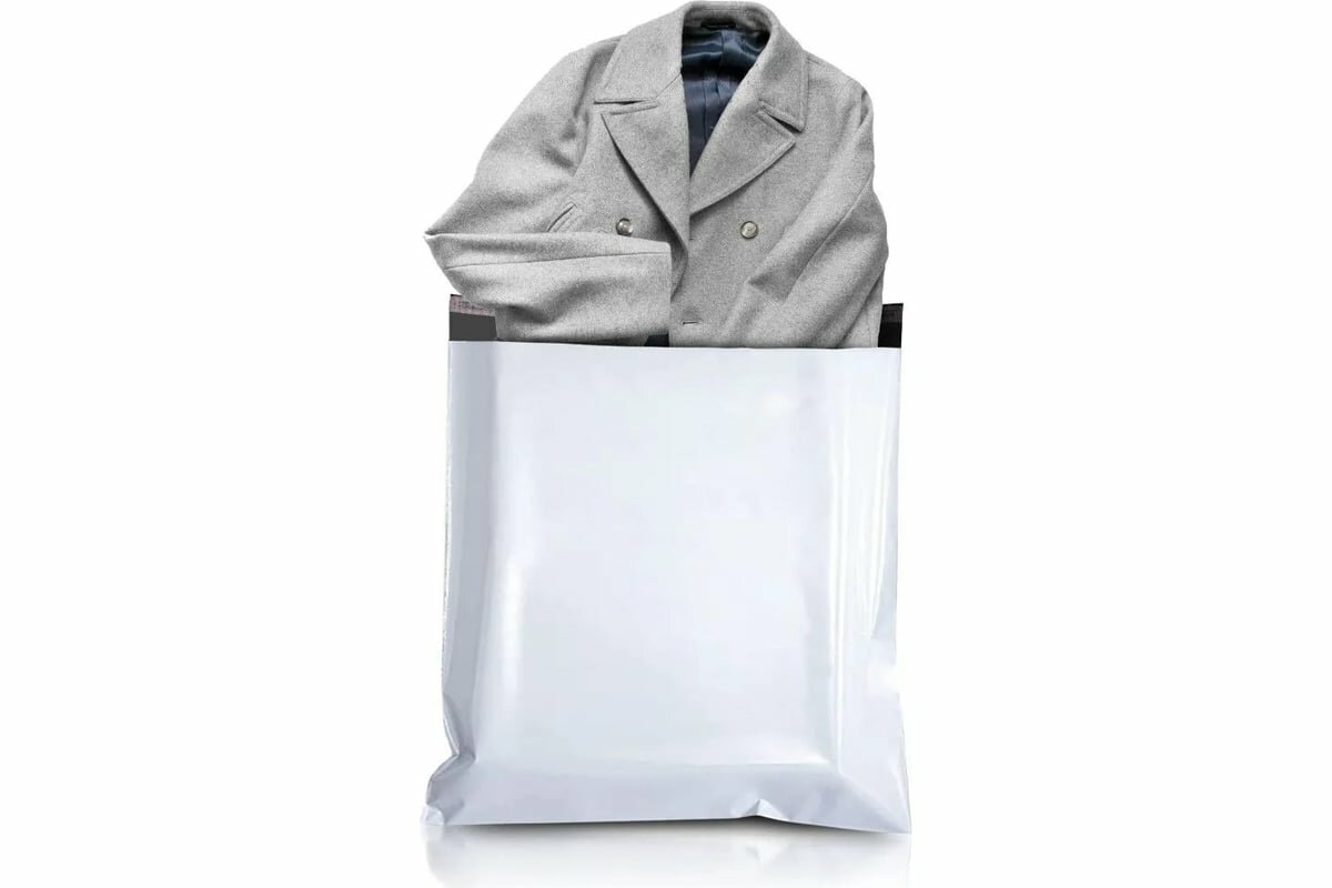 Циркон Курьер-пакет БП 240х320+40 мм 50 мкм без кармана, 50 шт, код KP24032050