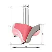 Фреза радиусная (псевдофилёнка) "Ovolo" R=3.175 Z=2 D=9.5x9.4x42 S=8 PROCUT 209811P