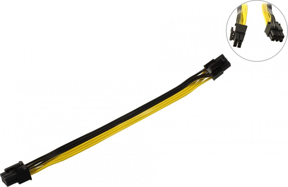 Кабель питания для видеокарт 6pin (M) -> 6pin (M), 20 см