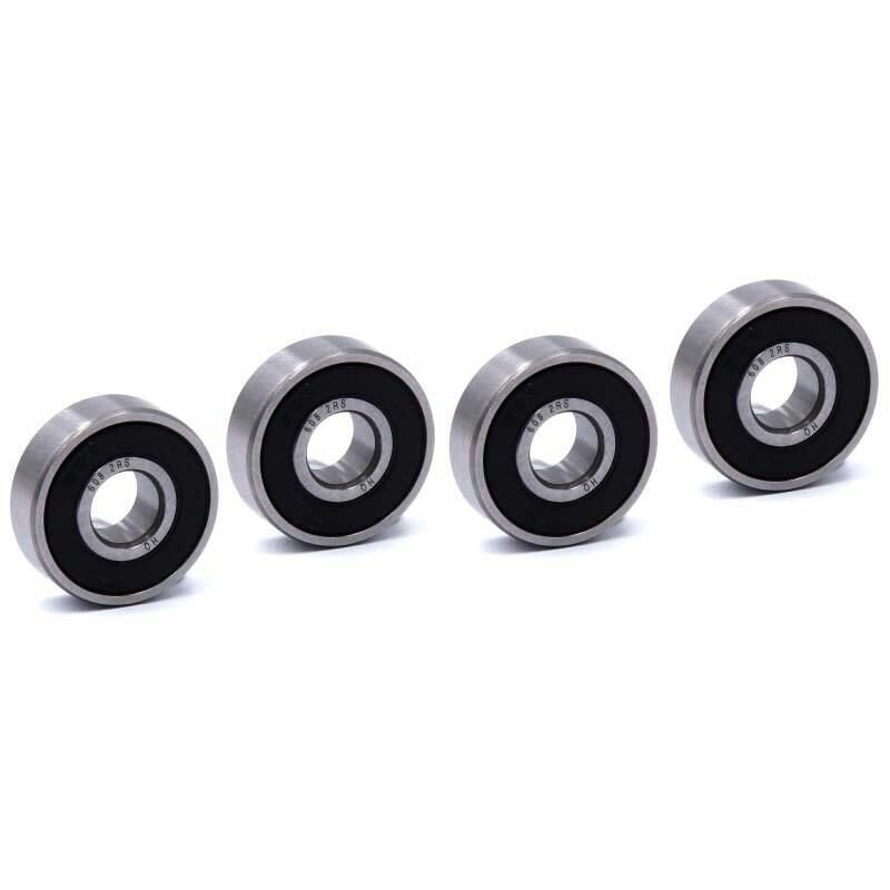 Подшипник HQ608-4 шт, "Premium", 8*22*7, 608, 6082RS (608zz), резиновый сальник, с влагозащитой