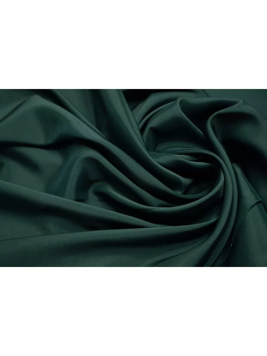 Подкладка стрейчевая темно-зеленая
