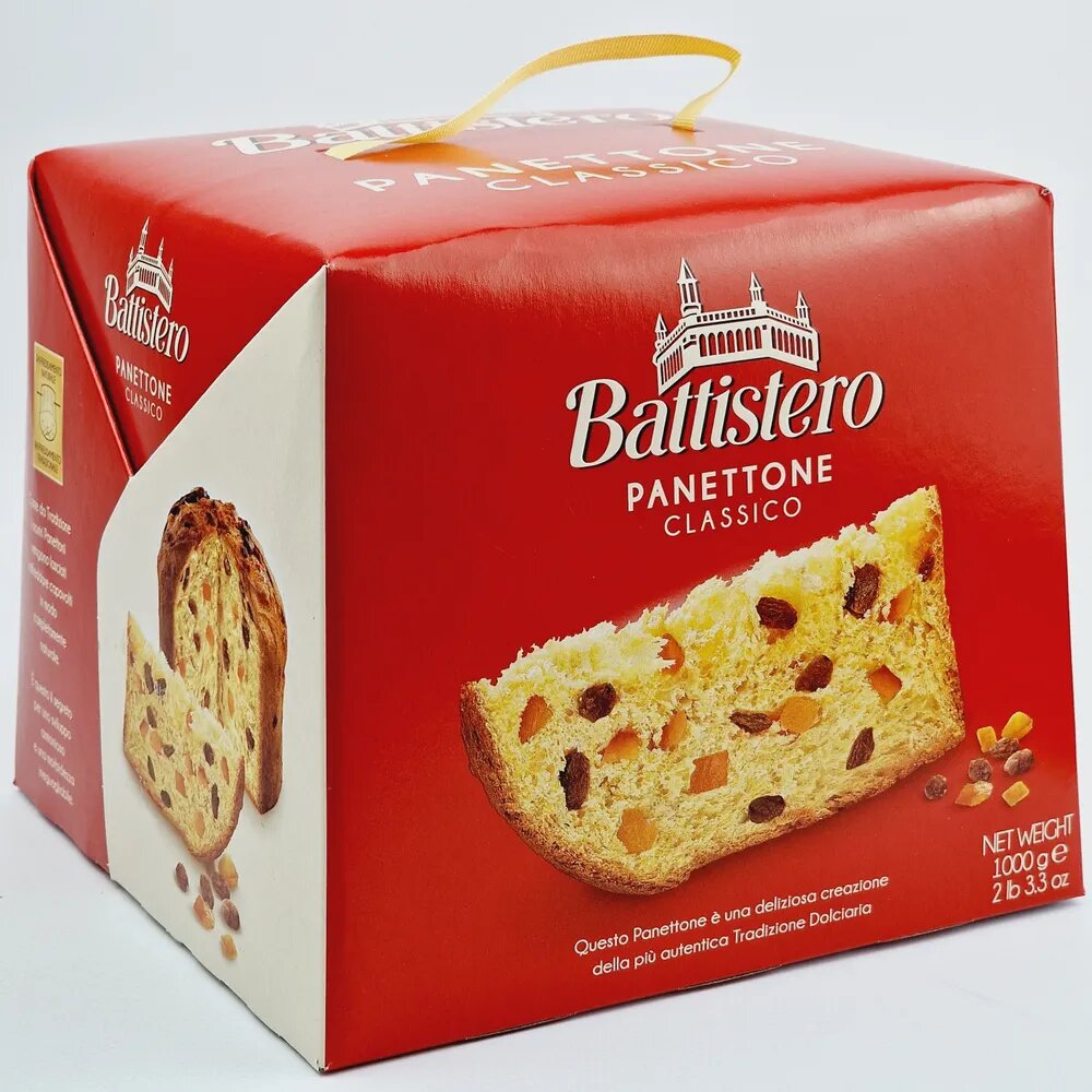 Панеттоне Battistero с изюмом и цукатами на сливочном масле 1000г