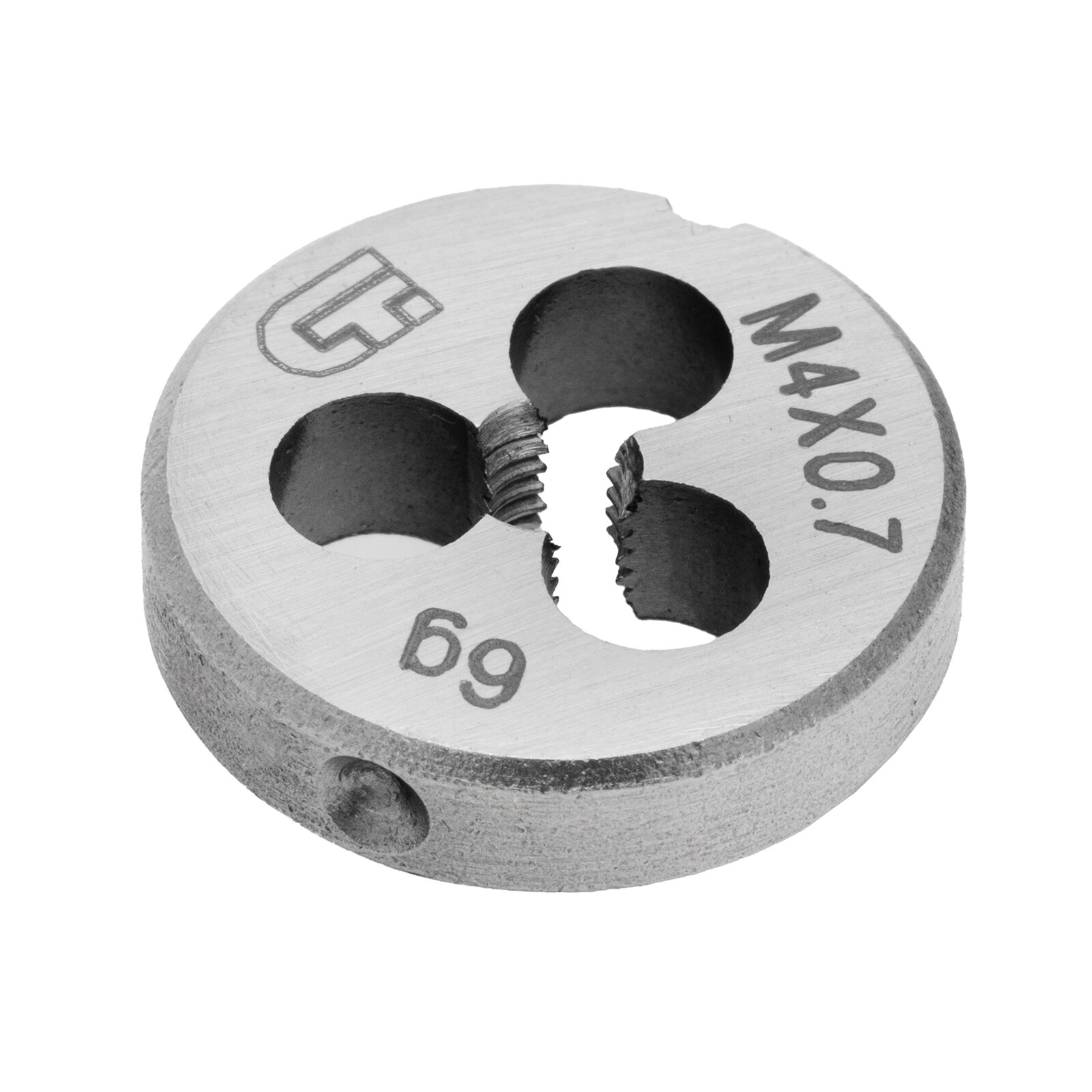 Плашка Сибртех размер М4х0.7 мм, шлифованная, класс точности 2 (77009)