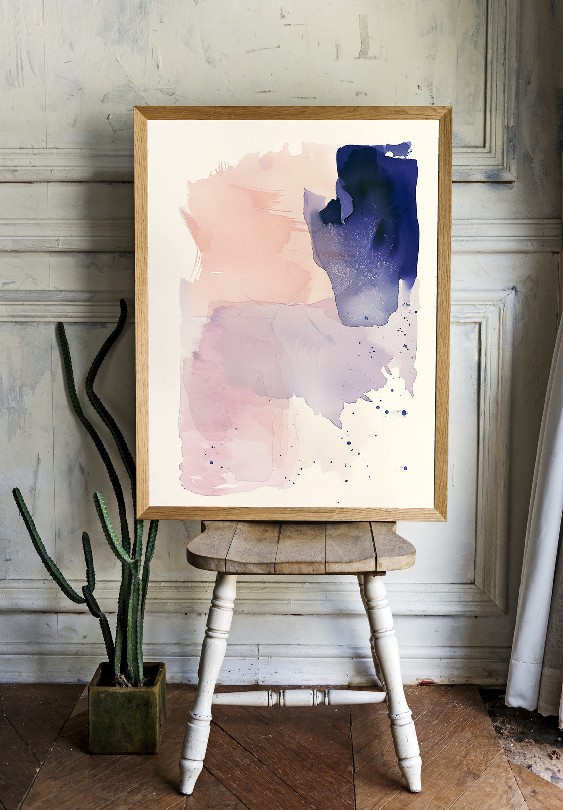 Постер "Слияние красок" 50x70 см в подарочном тубусе