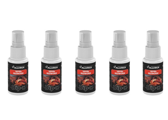 Ароматизатор-спрей для рыбалки Червь 5 шт по 50 мл