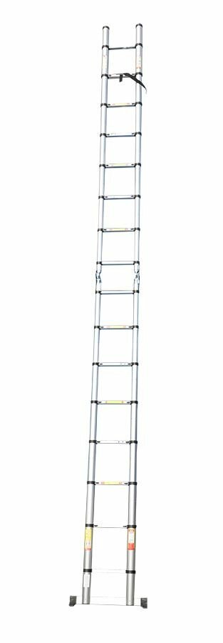 Телескопическая Лестница Стремянка Sevenberg Qh 2X9 Ступеней (3,6 М.+3,6 М.), Длина 7.2 М, Нагрузка 150 Кг.