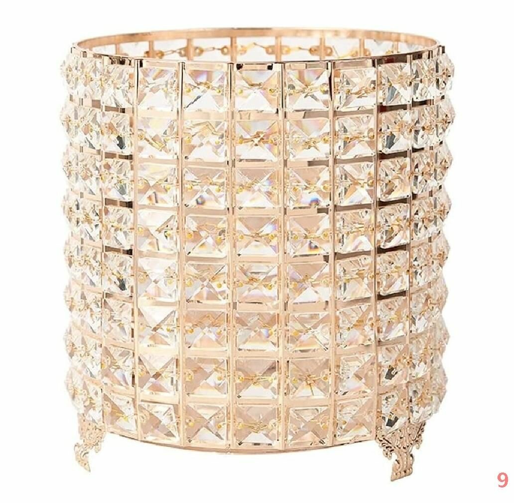 Корзина для мусора Kassatex Crystal Gold