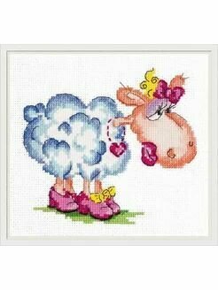 18-82 "Красота - страшная сила!". Набор для вышивания крестом Чудесная игла 14 х 13 см.