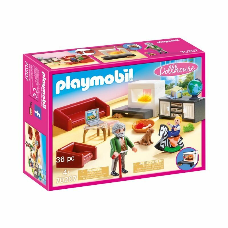 Playmobil - Уютная гостиная 70207, для мальчиков, для девочек, унисекс, Конструктор пластиковый,5 лет,6 лет,7 лет,8 лет,9 лет,10 лет,11 лет,12 лет,13 лет,14 лет,15 лет,16 лет,17 лет,18 лет,36,3.5
