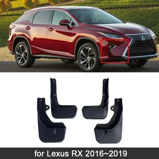 Для Lexus RX RX350 RX450h RX200T RX350L F-sport 2016 2017 2018 2019 2020 2021 2022 брызговики брызговики автомобильные аксессуары 16-19