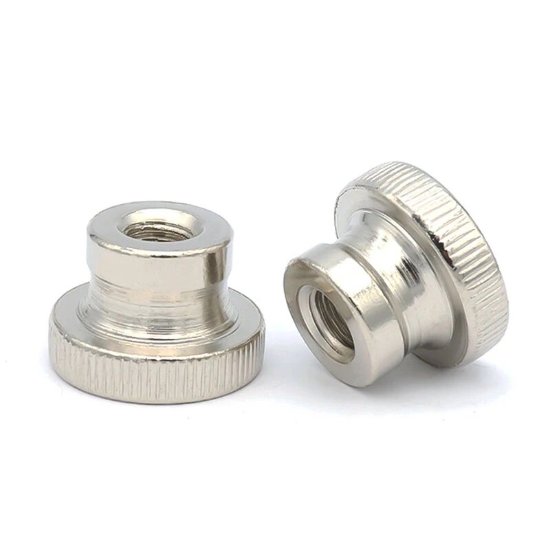 Ручные гайки M3 M4 M5 M6 M8 M10 из углеродистой стали M5--3pcs, Nickel-plated