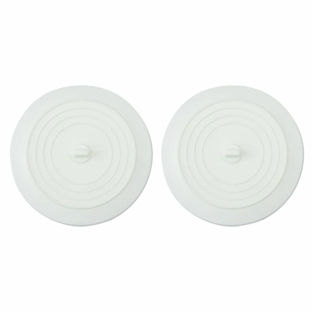 Универсальная крышка для слива в ванной комнате Защита от волос в раковине Большая крышка для слива ванны 2 шт./комплект