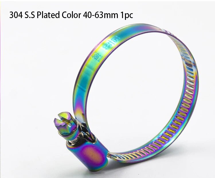 Хомуты для шланга из нержавеющей стали 304 40-63mm Plated 304
