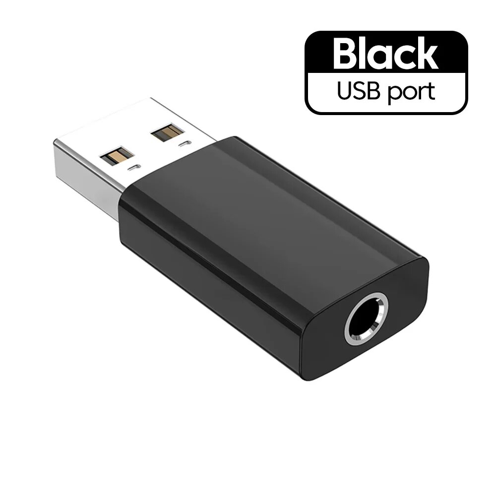 Аудиоадаптер USB/Type C на разъем 3,5 мм USB C 3 5 мм Аудиоконвертер Адаптер для наушников Black USB