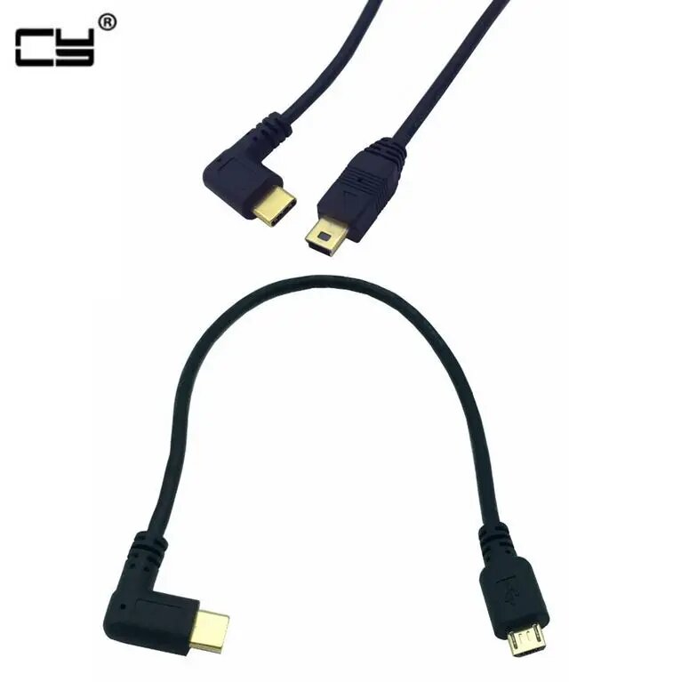 UXG Мини USB и Micro USB кабель USB 3.1 Type C 25 см Mini USB