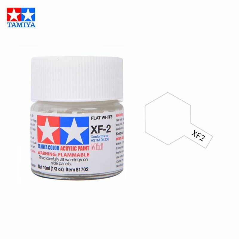 Tamiya XF1-XF93 Покраска моделей Водяной лак матовый 10 мл