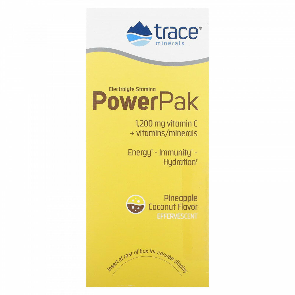 Trace, Power Pak, ананас и кокос, 30 пакетиков по 6,1 г (0,22 унции)