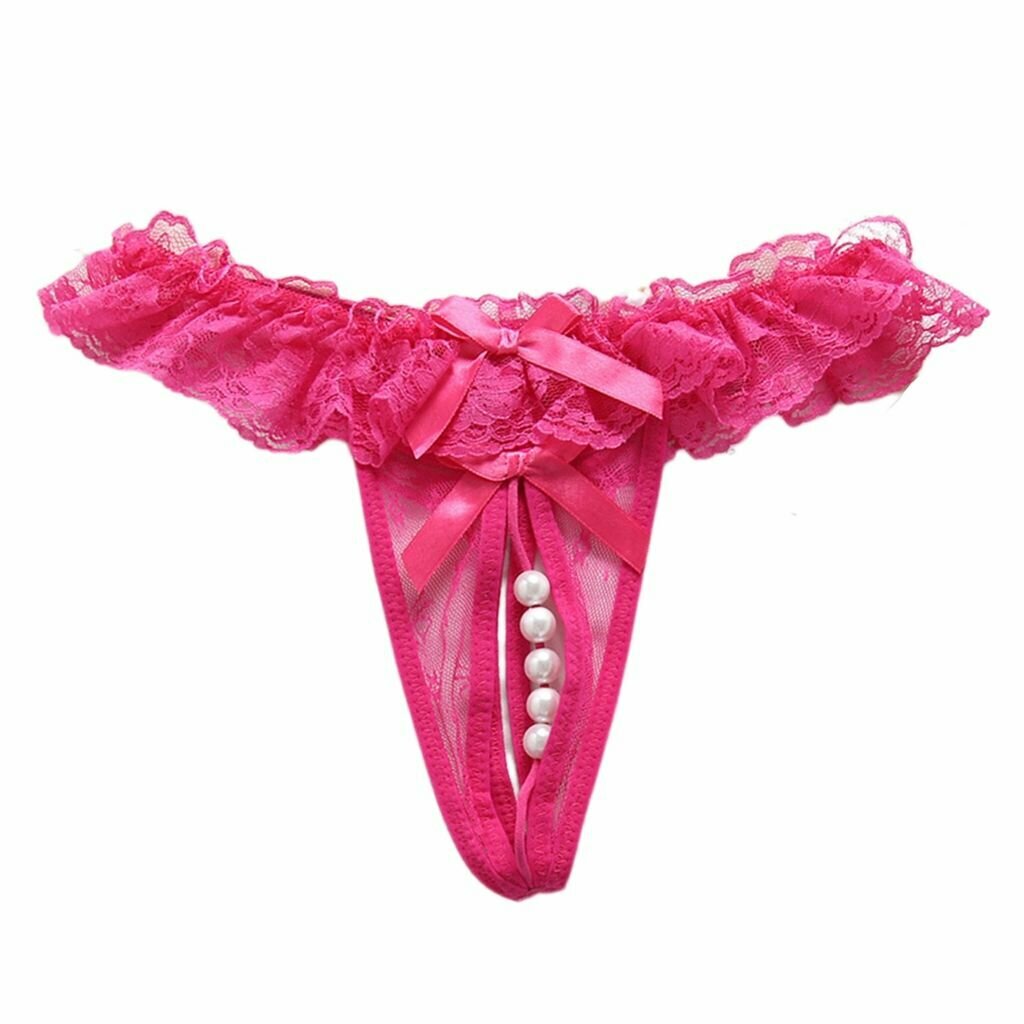 Женские кружевные стринги низкой посадки
