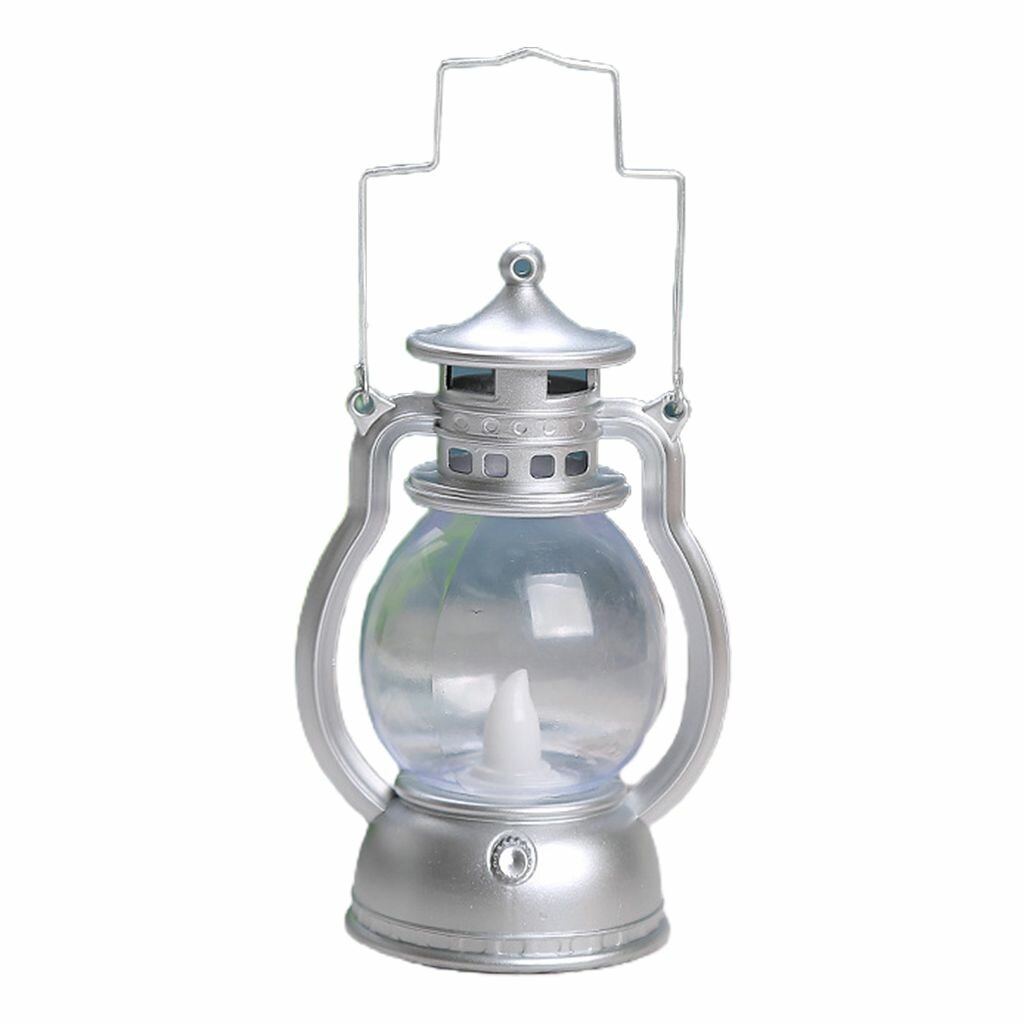 Ретро светильник "Лошадка" - серебристый