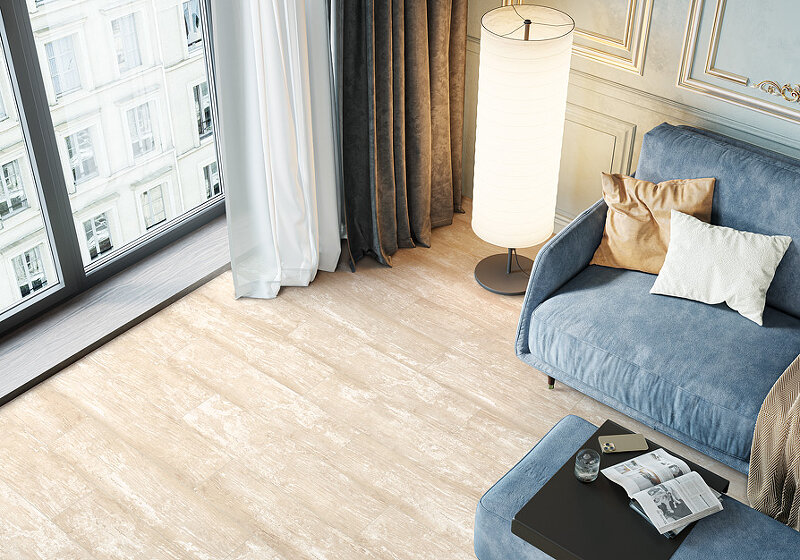 Керамогранит Delacora Plasterwood Crema sugar-эффект GP2090PLS01R 20x90 см