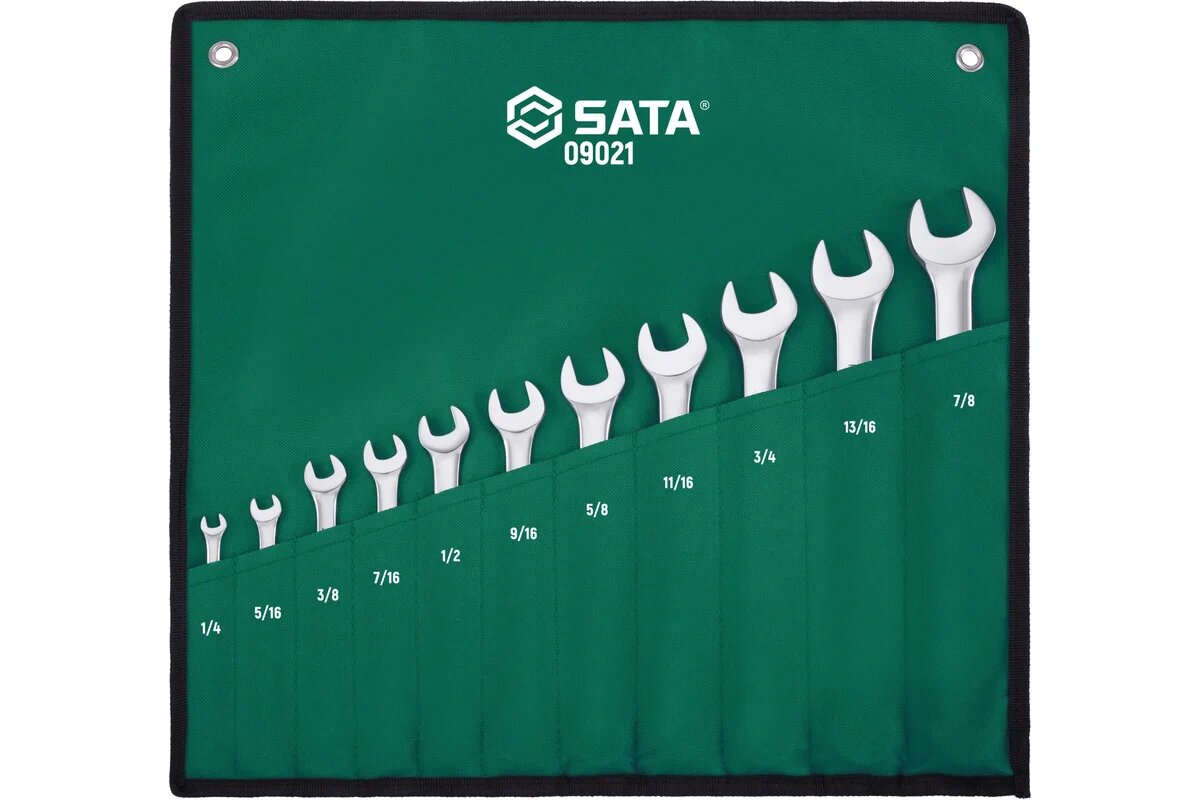 Sata Набор комбинированных дюймовых ключей 11 пр. 09021