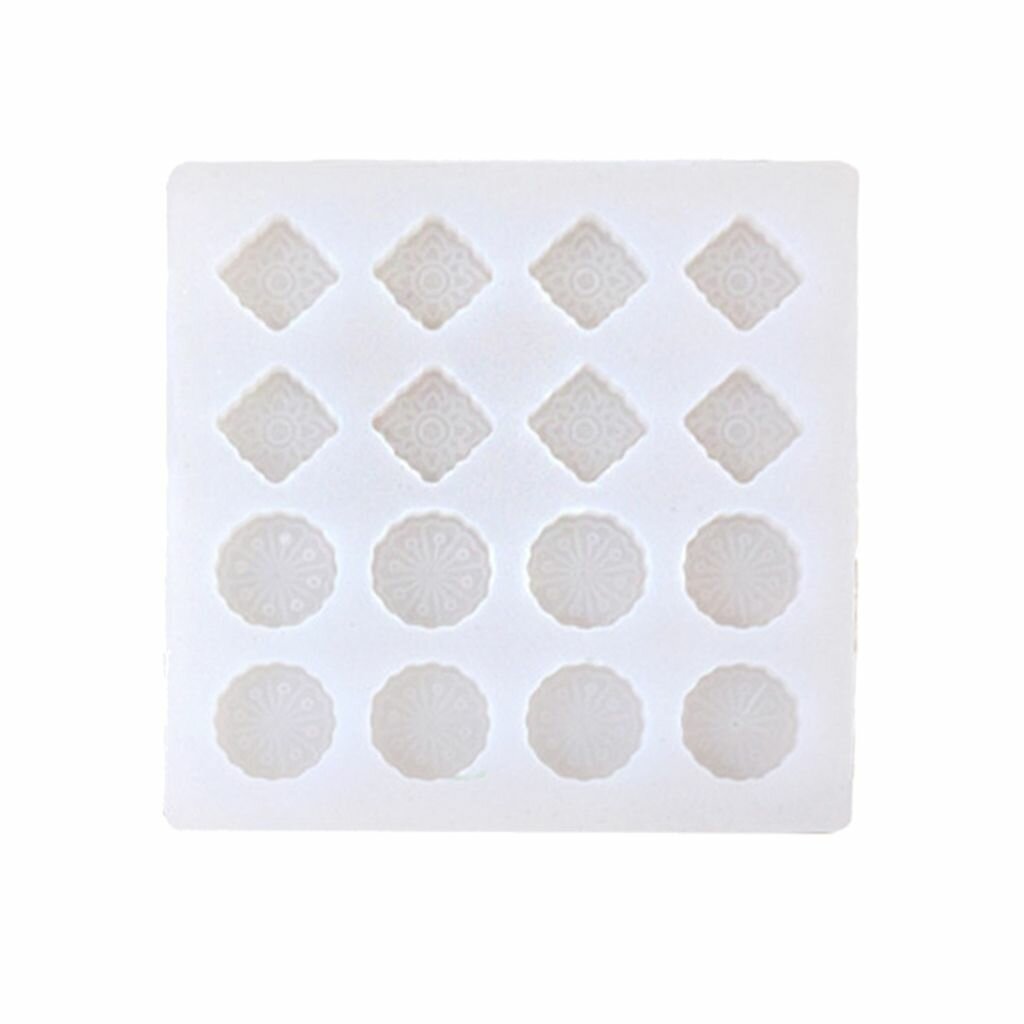 Квадратная круглая огнеупорная восковая силиконовая форма-Стиль 2