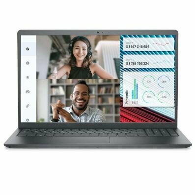 15,6" Ноутбук Dell Vostro 3520 Carbon Black (DELLVS3520W1K) черный - 1920x1080, WVA, Intel Core i3-1215U, ядра: 14 x 2,6 ГГц, 8 ГБ, SSD 256 ГБ, Intel UHD Graphics, Windows 11 Pro