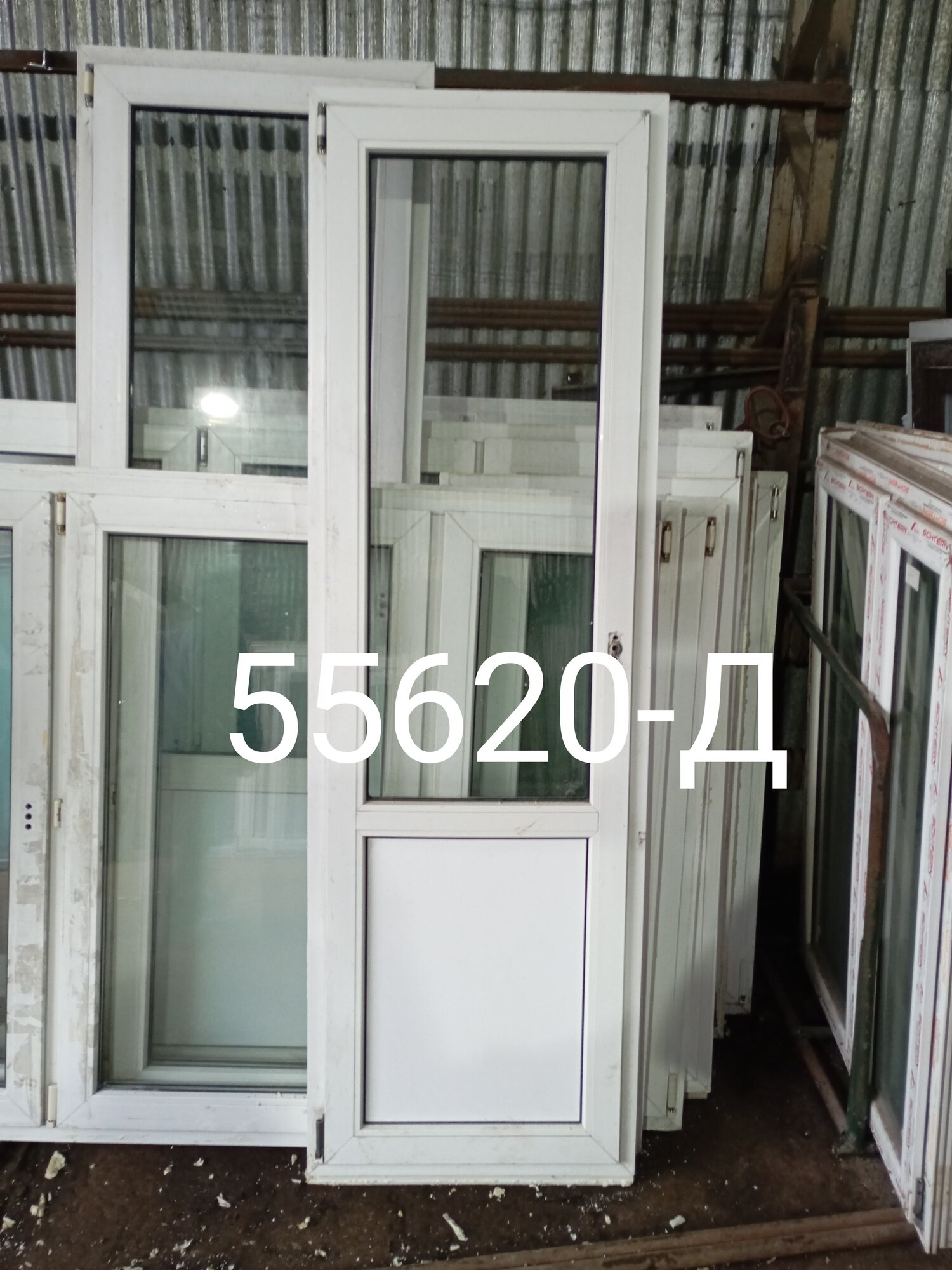 Двери Пластиковые Б/У 2160(в) х 680(ш) Балконные