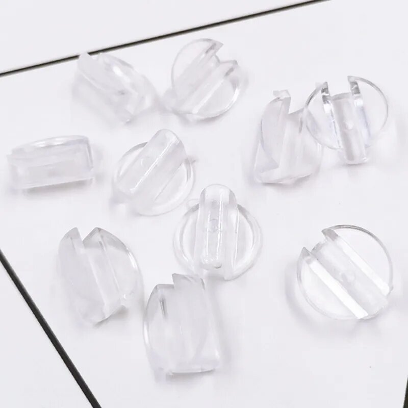 Набор фурнитуры для изготовления резинок для волос BERICHHA, 50 шт. transparent