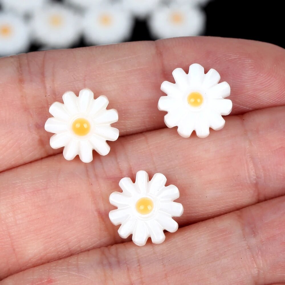 Бусины из раковины IYKWIM 6, 8, 10, 12 мм Белый, 12mm 5pcs, white