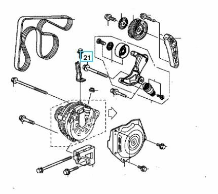 Болт, крепление звездочки (Оригинал)