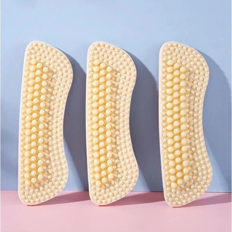 Новые силиконовые гелевые наклейки на пятки, чашки на пятки, вставки, прокладки для обуви, Бежевый