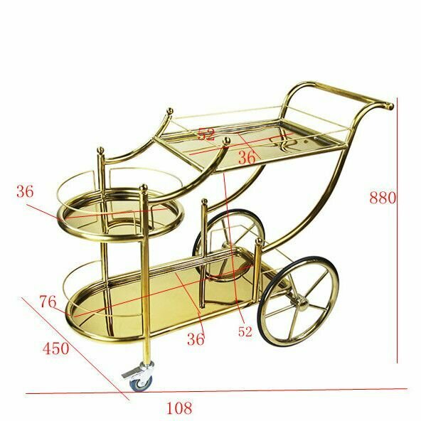 Тележка сервировочная