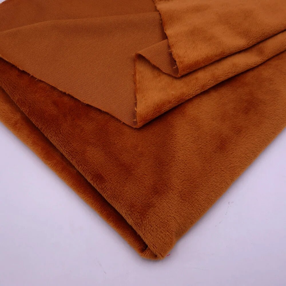Коричневая плюшевая ткань 50x160 см, Color: 12